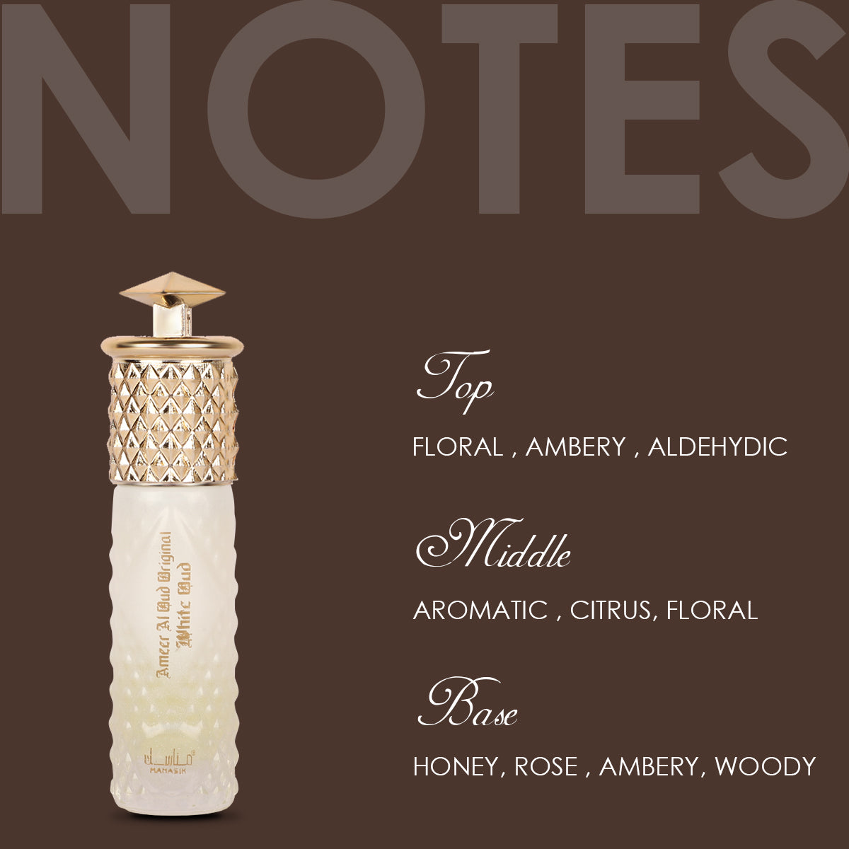 Manasik Ameer Al Oud Original White Oud Premium Attar, Fresh & Soothing ...